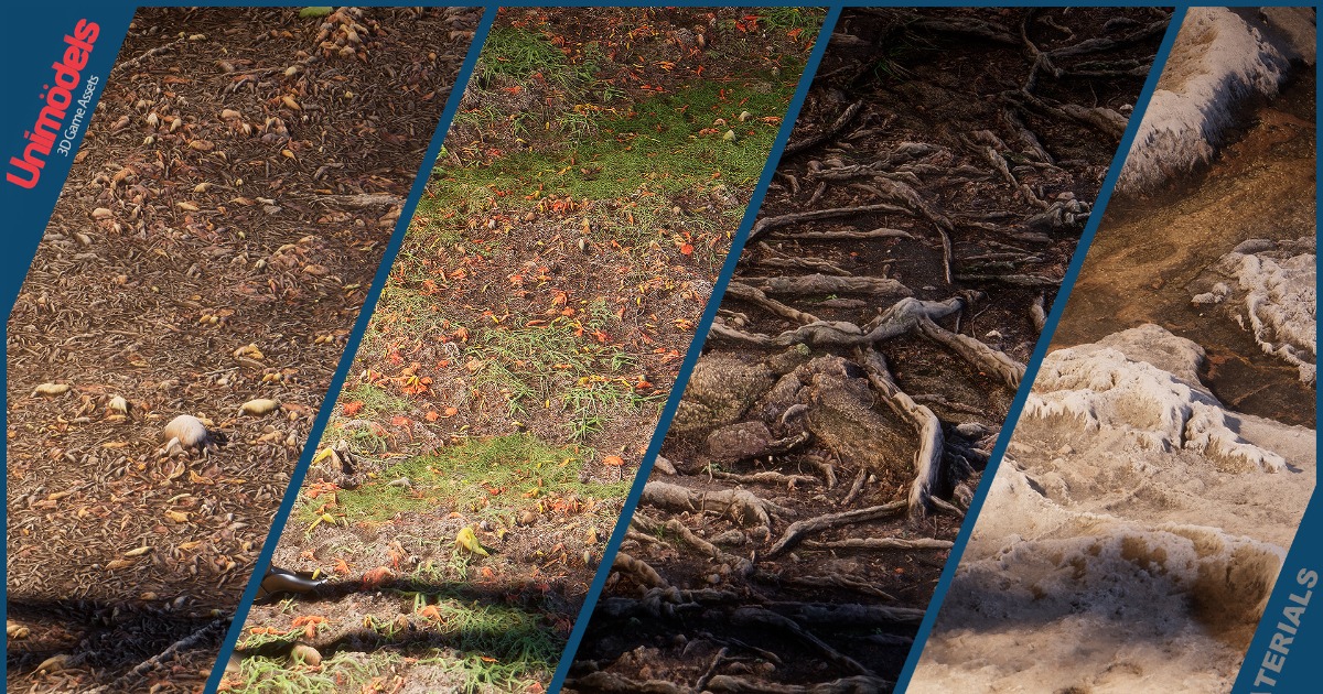 Floor Nature Materials Vol. 5 | 2D Textures & Materials | Unity Asset Store
