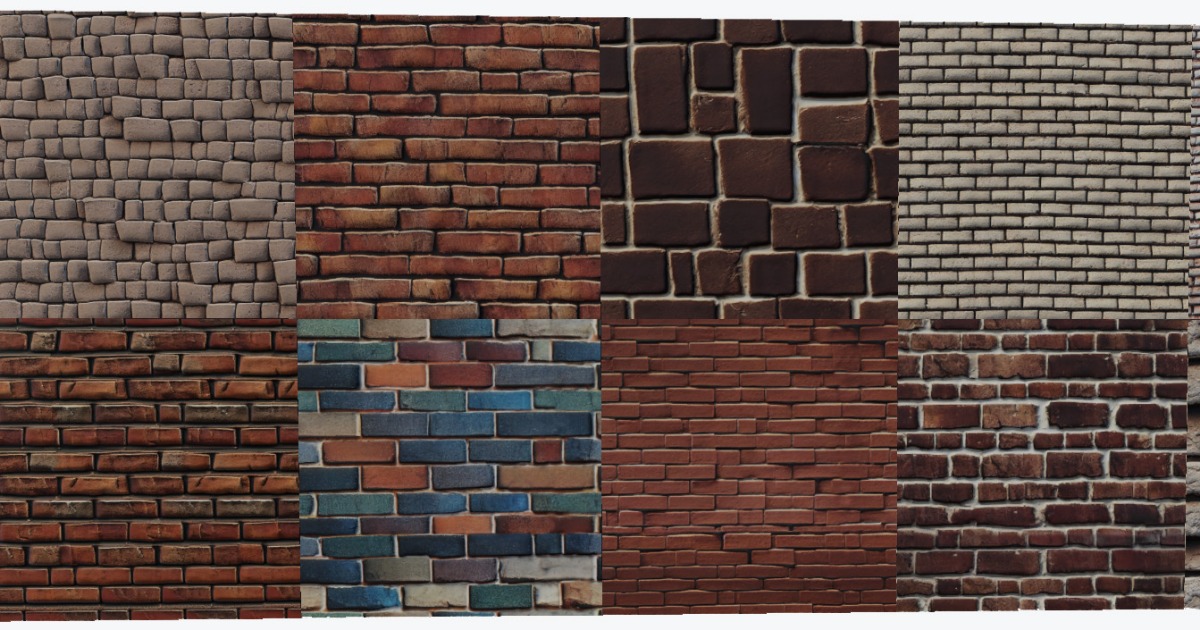 20 Brick and Stone Seamless Materials | 2D Textures & Materials | Unity ...