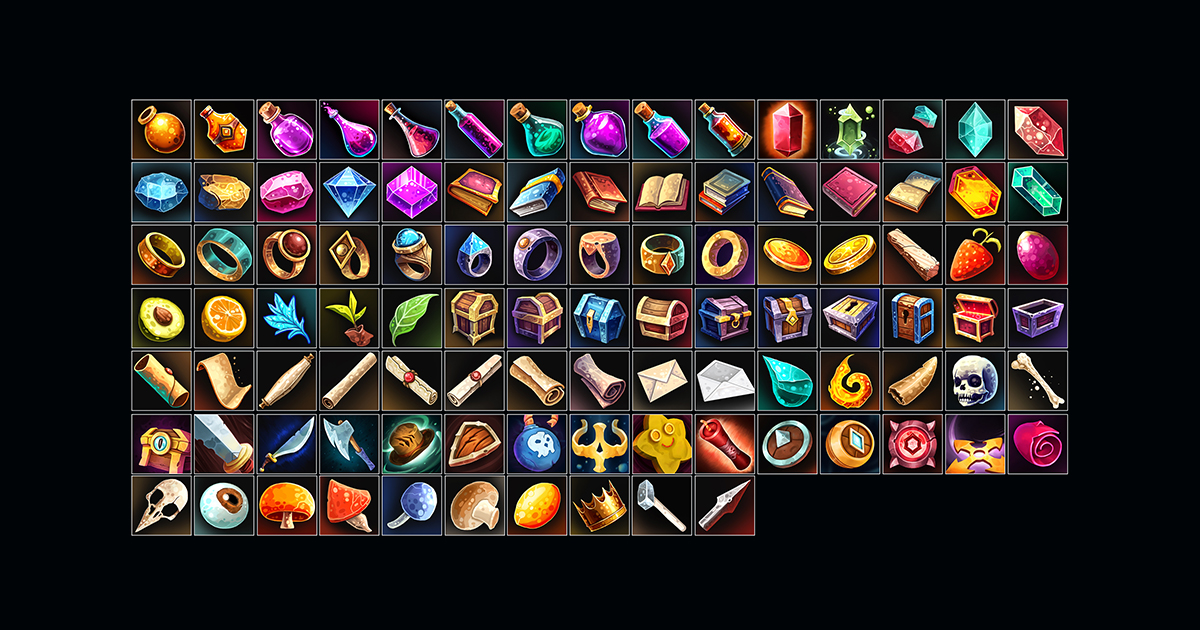 RPG Game Loot Icons 01 | 2D Icons | Unity Asset Store