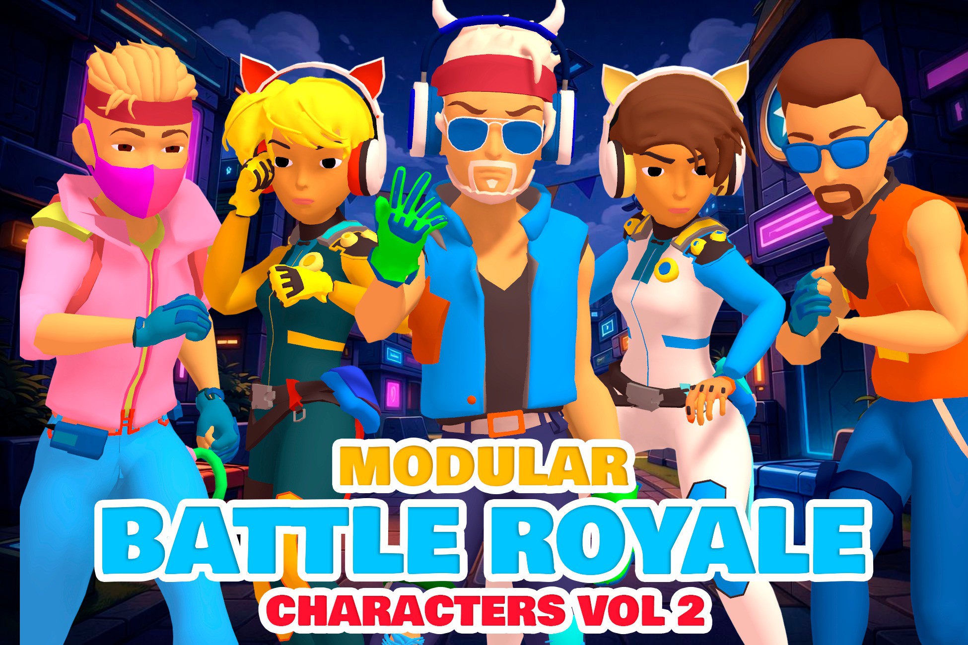 Stylized Battle Royale Characters Vol 2 | 3D Humanoids | Unity Asset Store