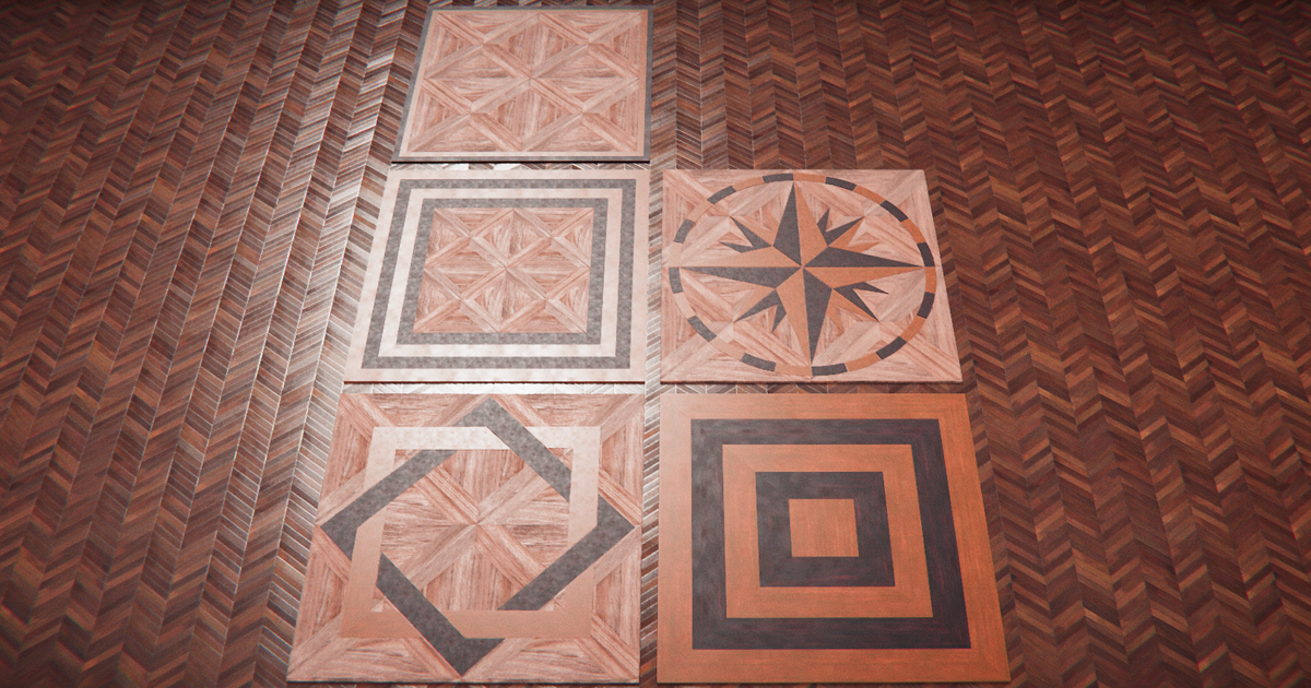 Modular Inlay Floor | 3D Props | Unity Asset Store