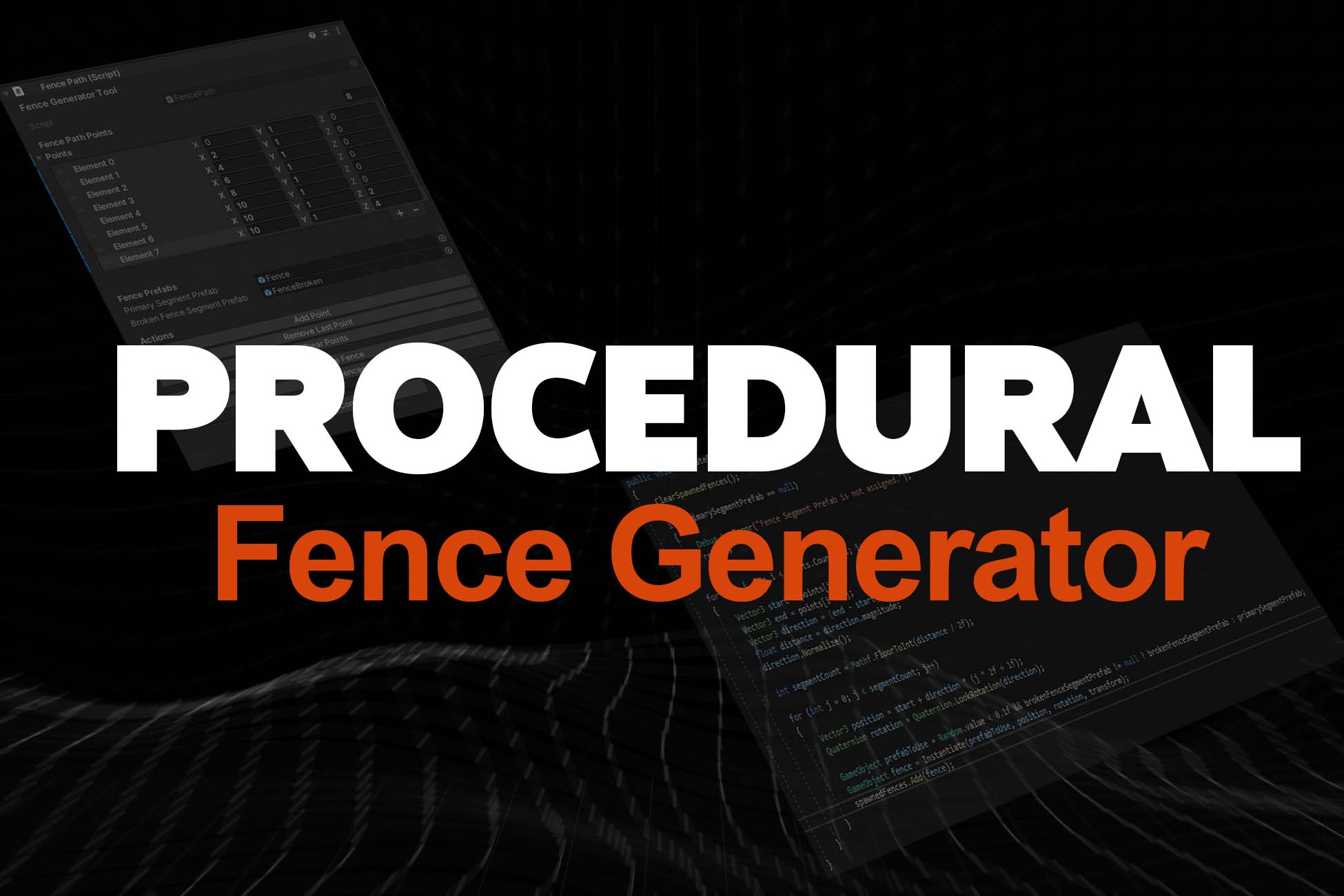 Procedural Fence generation | Level Design | Unity Asset Store