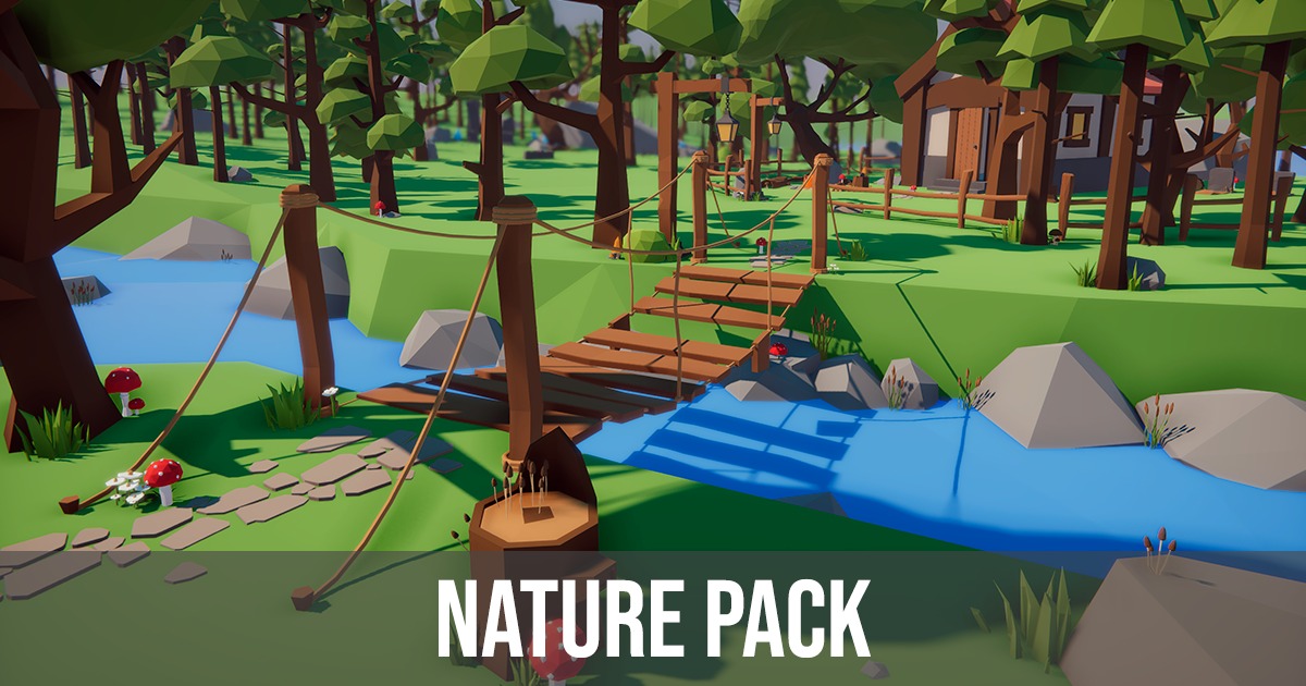 Low-Poly Nature Pack | 3D Landscapes | Unity Asset Store