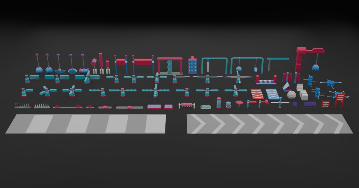 3D Game Kit-Hyper Casual Trap Pack | 3D 小道具 | Unity Asset Store