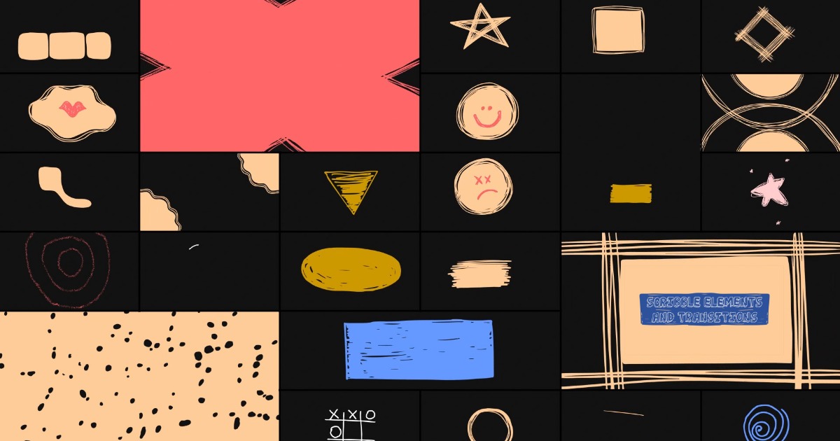 Scribble Elements And Transitions (23.06) | 2D Textures & Materials ...