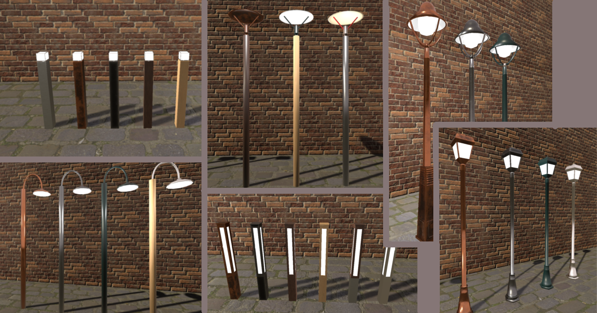 Outdoor Lights | 3D Props | Unity Asset Store