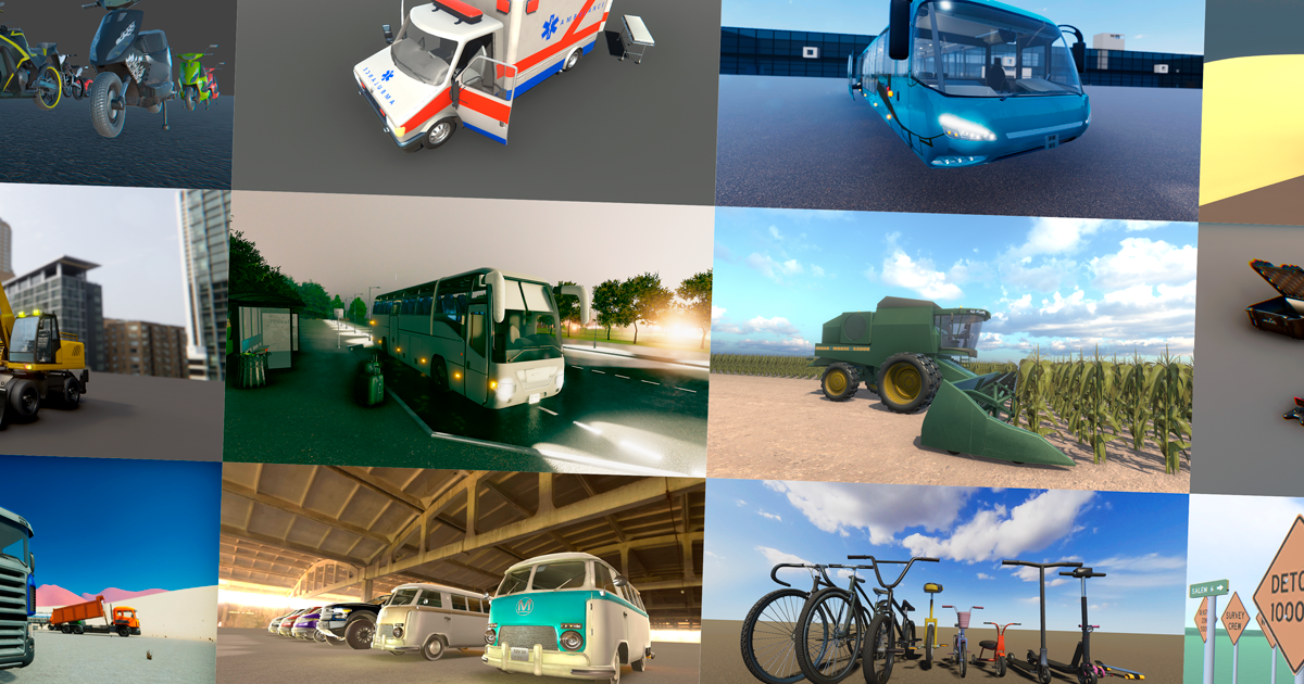 12 Vehicle - Big Pack | 3D Environments | Unity Asset Store