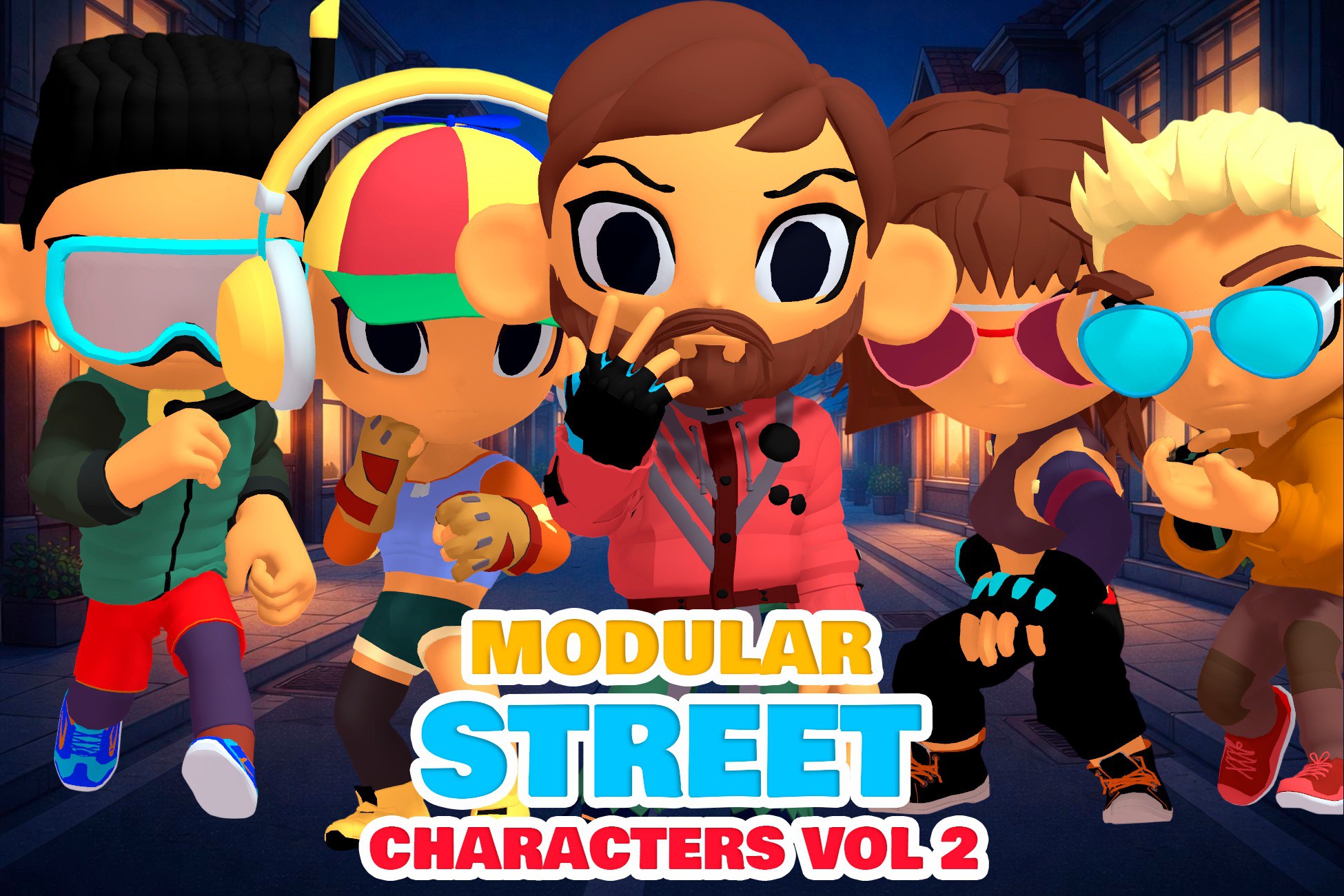 Stylized Street Characters Vol 2 | 3D Humanoids | Unity Asset Store