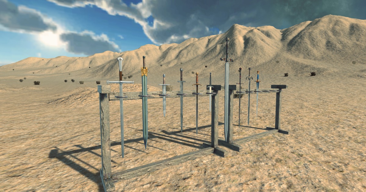 PBR sword pack 4 | 3D Weapons | Unity Asset Store