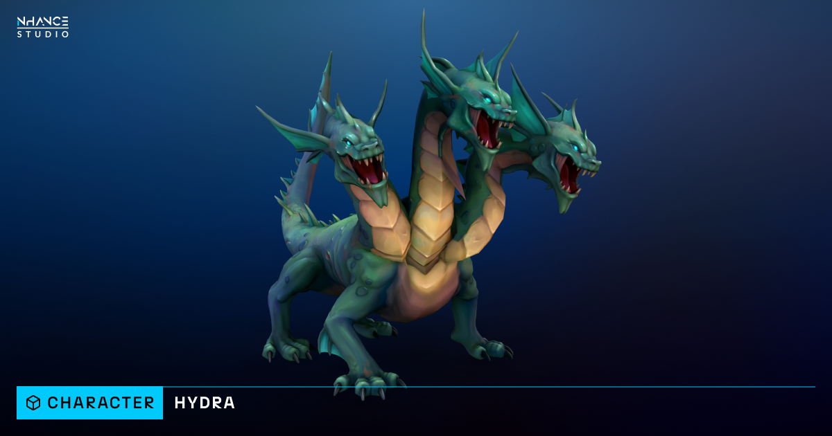 Stylized Fantasy Hydra | 3D Animals | Unity Asset Store