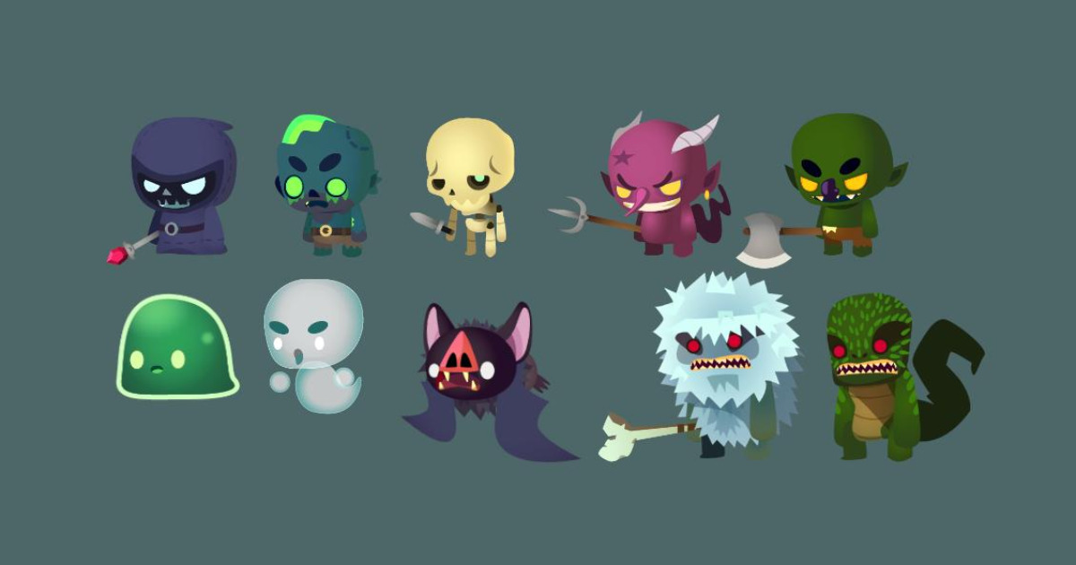 2D Monster Bundle Pack Volume 1 | 2D Characters | Unity Asset Store