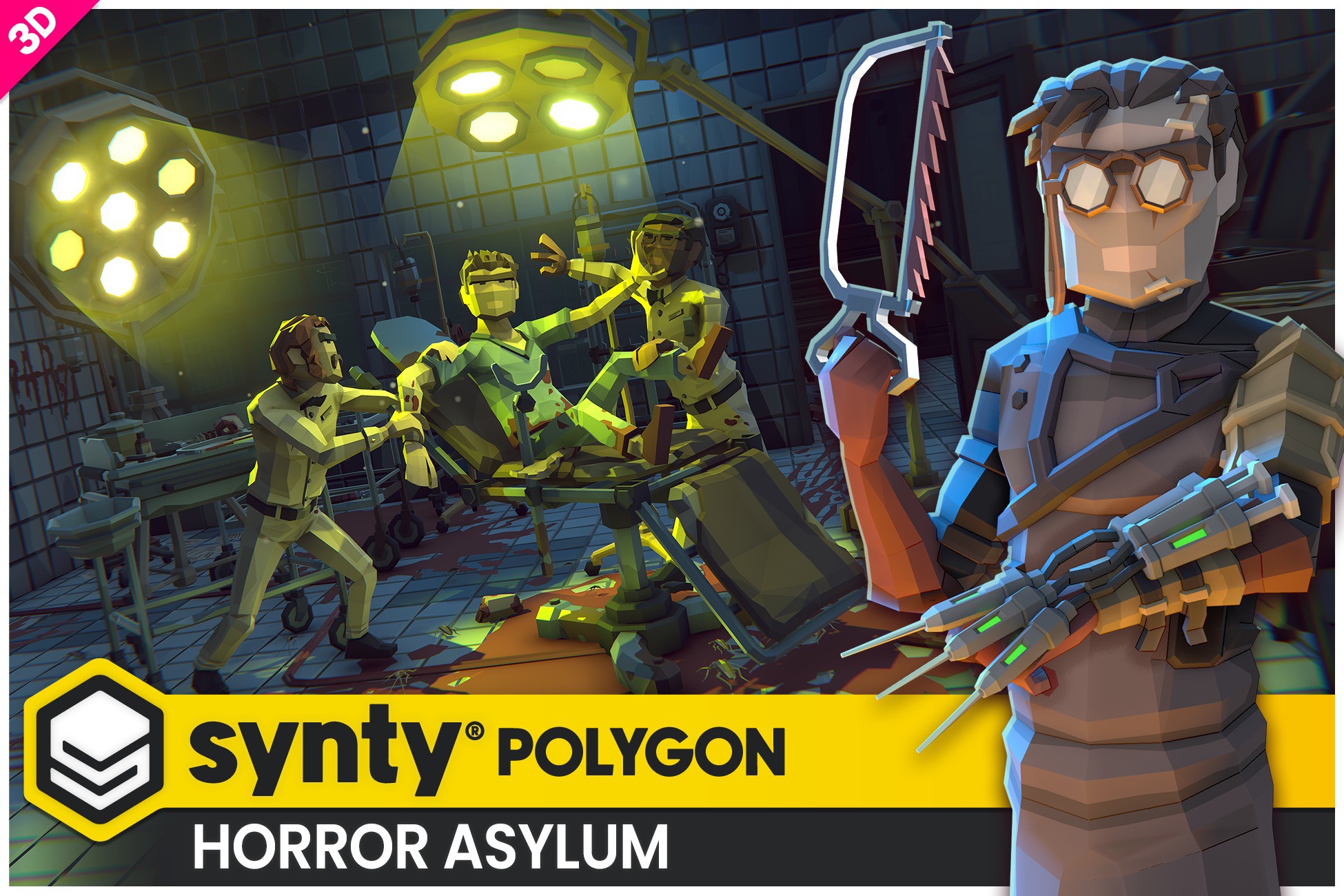Horror Asylum Pack - Synty POLYGON - Stylized Low Poly Assets | 3D 环境 ...