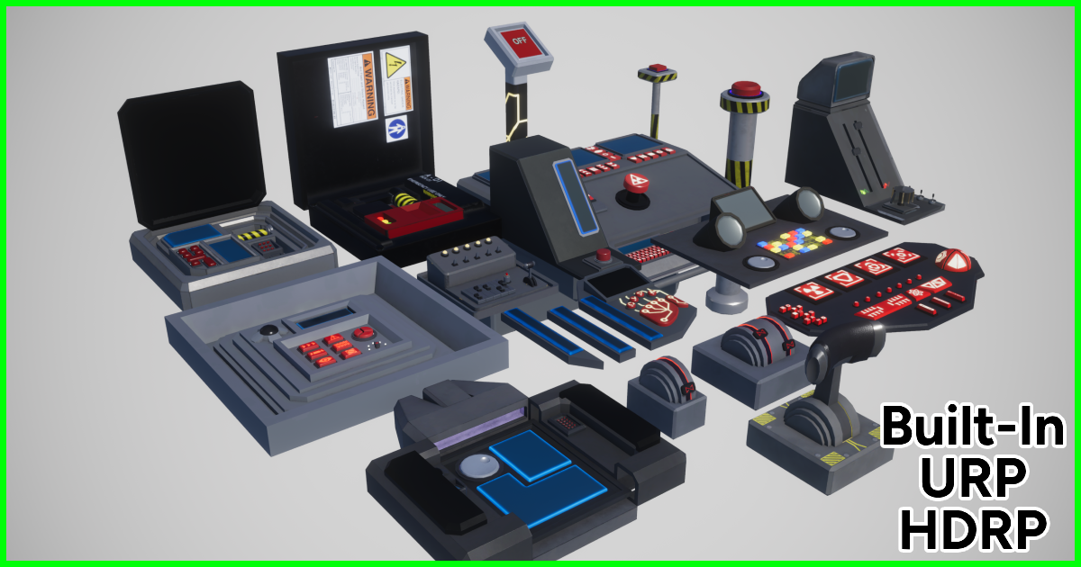 Sci-Fi Levers and Gears Ultimate Pack | 3D Electronics | Unity Asset Store