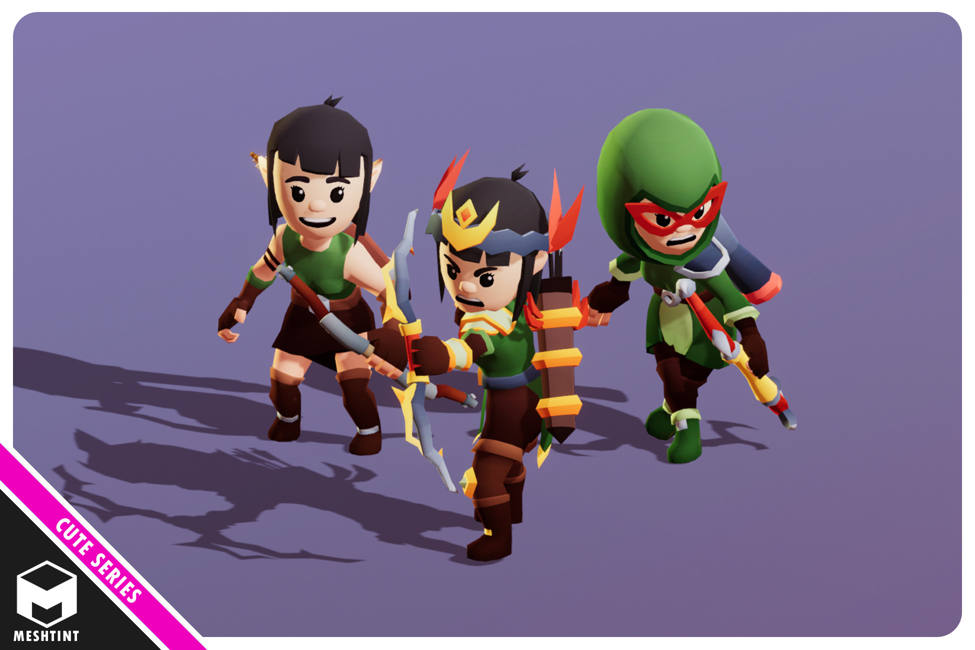 Female Archer Modular Pack 01 Cute Series | Characters | Unity Asset Store