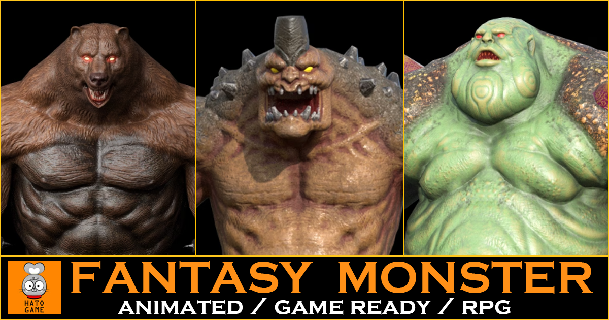 01_Monster Bundle 01 | 3D Characters | Unity Asset Store