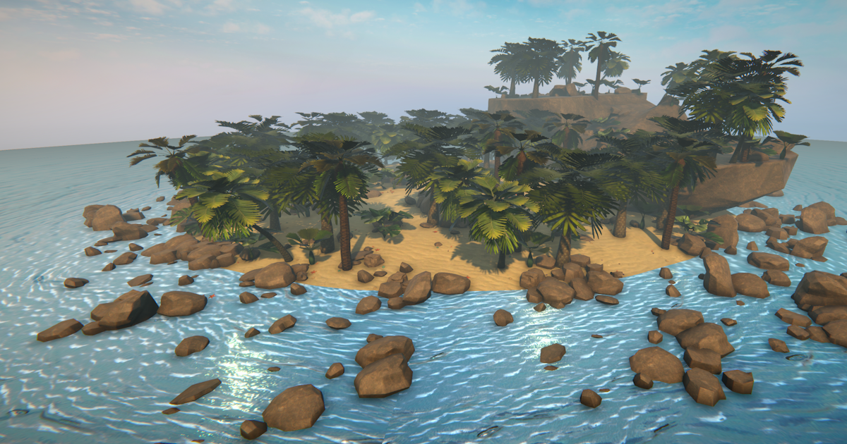 Realistic Beachfront Nature Island 2 Asset Package | 3D Landscapes ...