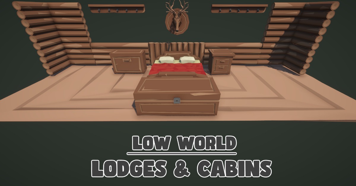 Low World - Modular Lodges & Cabins | 3D Environments | Unity Asset Store