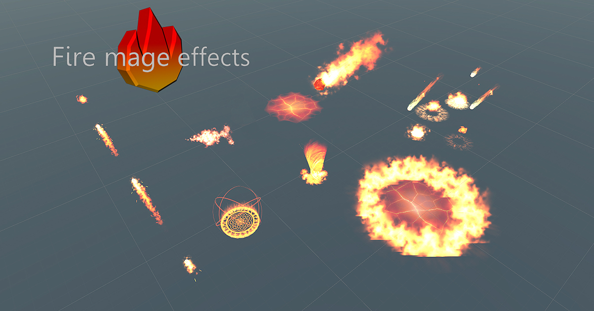 Fire Mage particle effects | Fire & Explosions | Unity Asset Store
