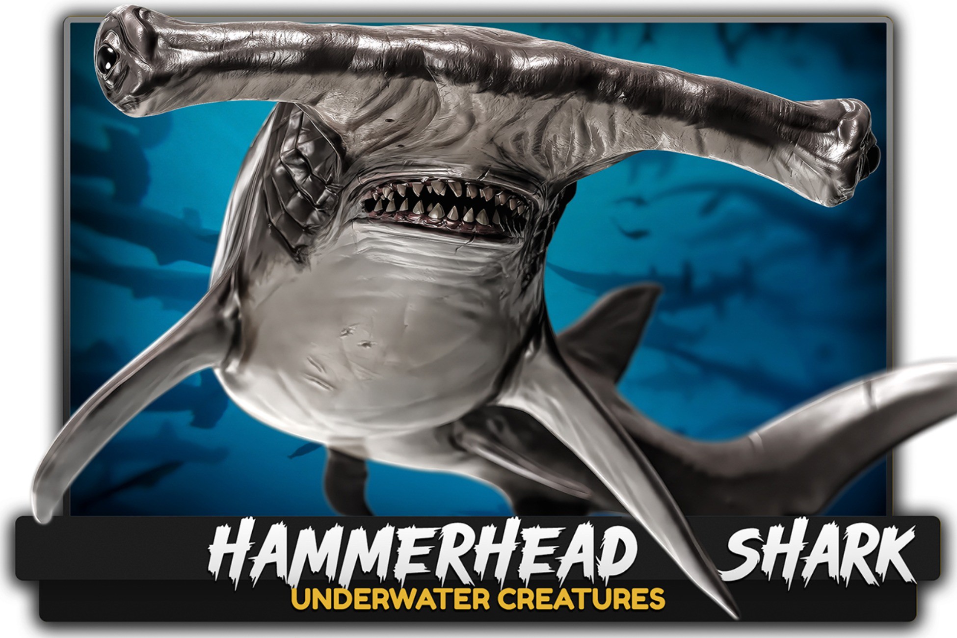 Hammerhead Shark - Ocean Realistic Monster - Underwater Creature - #29 ...