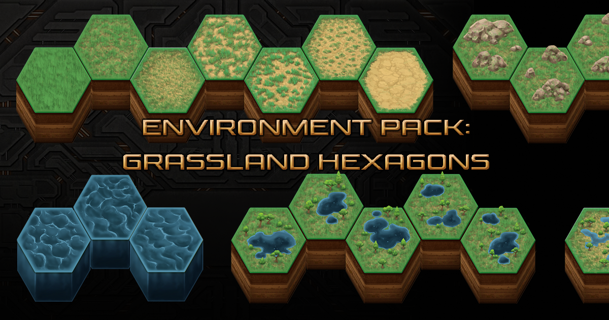Environment Pack: Grassland Hexagons | 2D Environments | Unity Asset Store