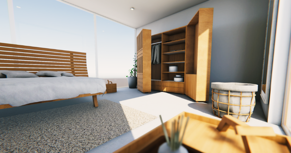 Minimalist ArchViz Bedroom | 3D Environments | Unity Asset Store