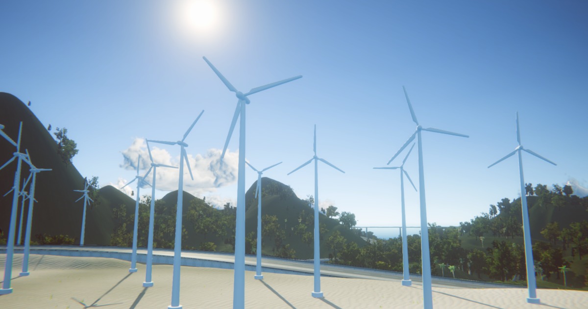 Simple Wind Turbine with LODs | 3D Exterior | Unity Asset Store