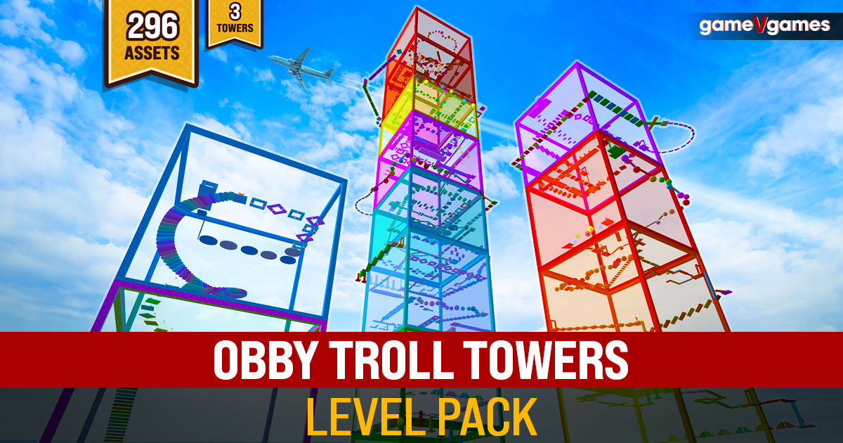 Obby Troll Towers Mega Pack | 3D 環境 | Unity Asset Store