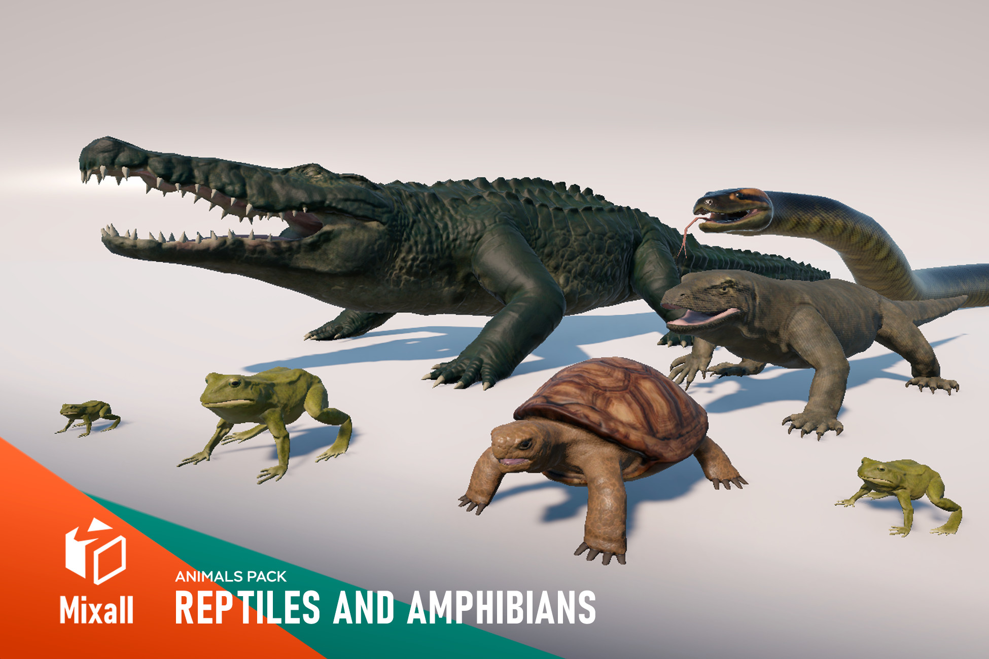Reptiles and Amphibians - Animals Pack | Characters | Unity Asset Store