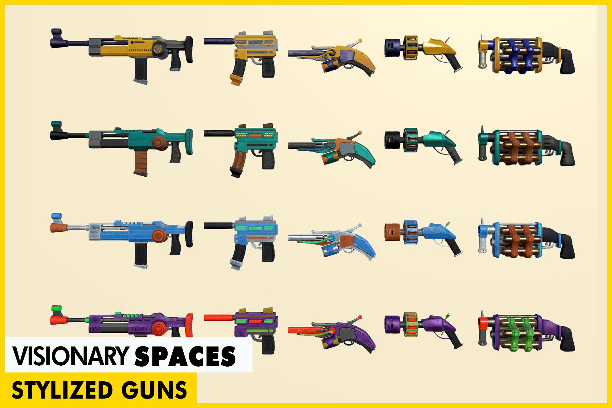 Stylized Guns | 3D Guns | Unity Asset Store