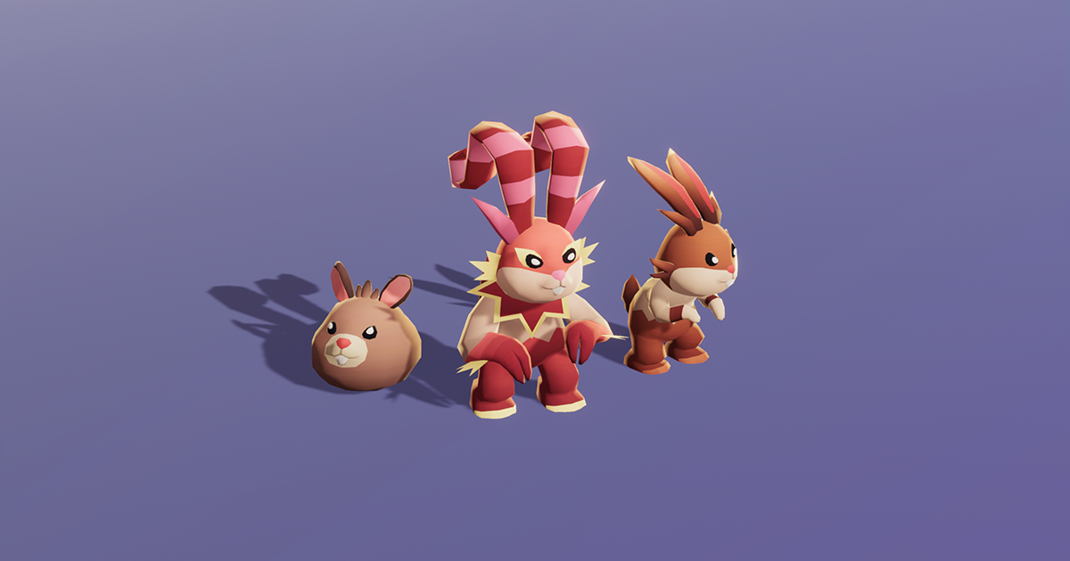Bunny Rabbit Hare Evolution Pack Cute Series | 3D Creatures | Unity ...