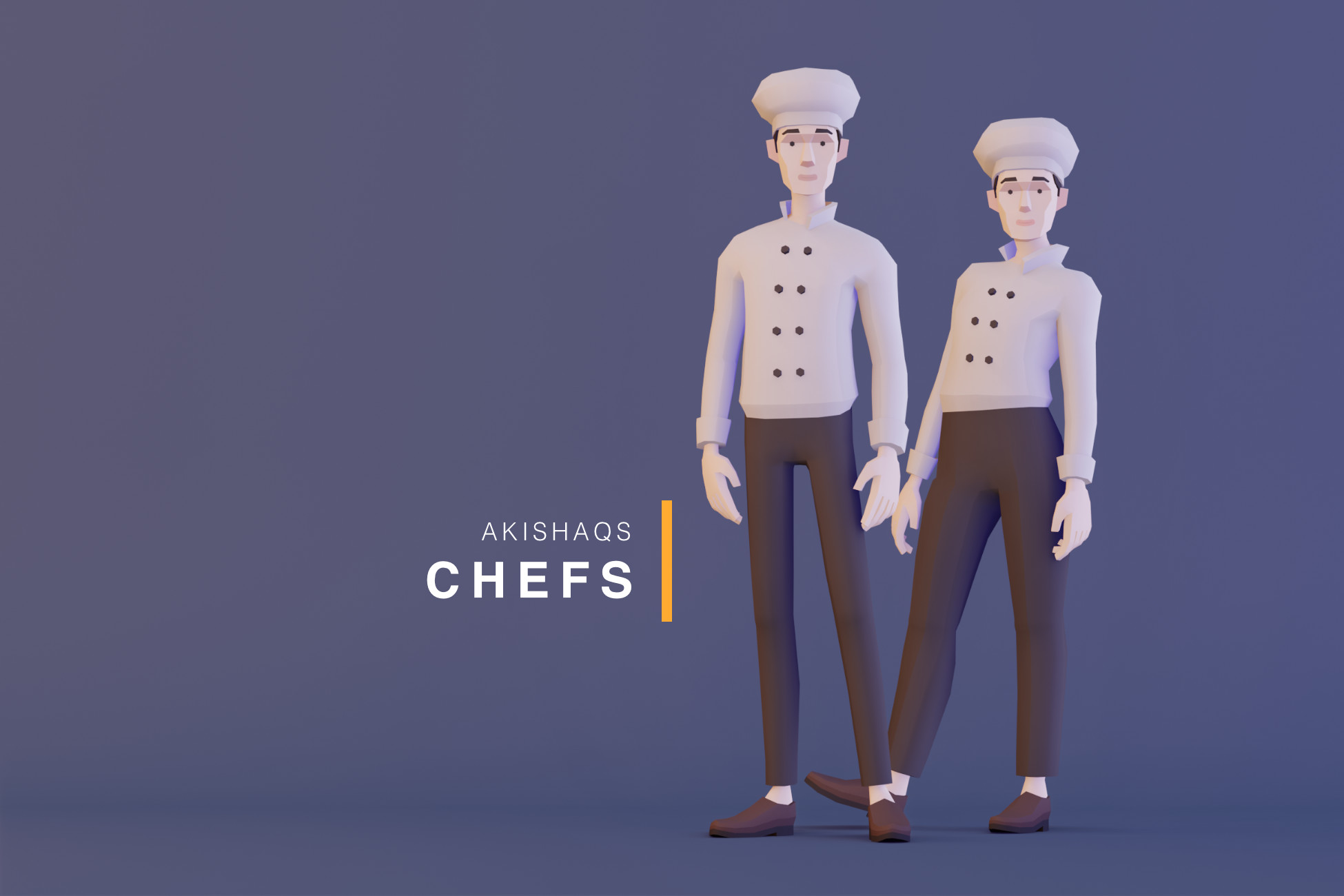 Chefs | Lowpoly Characters | Characters | Unity Asset Store