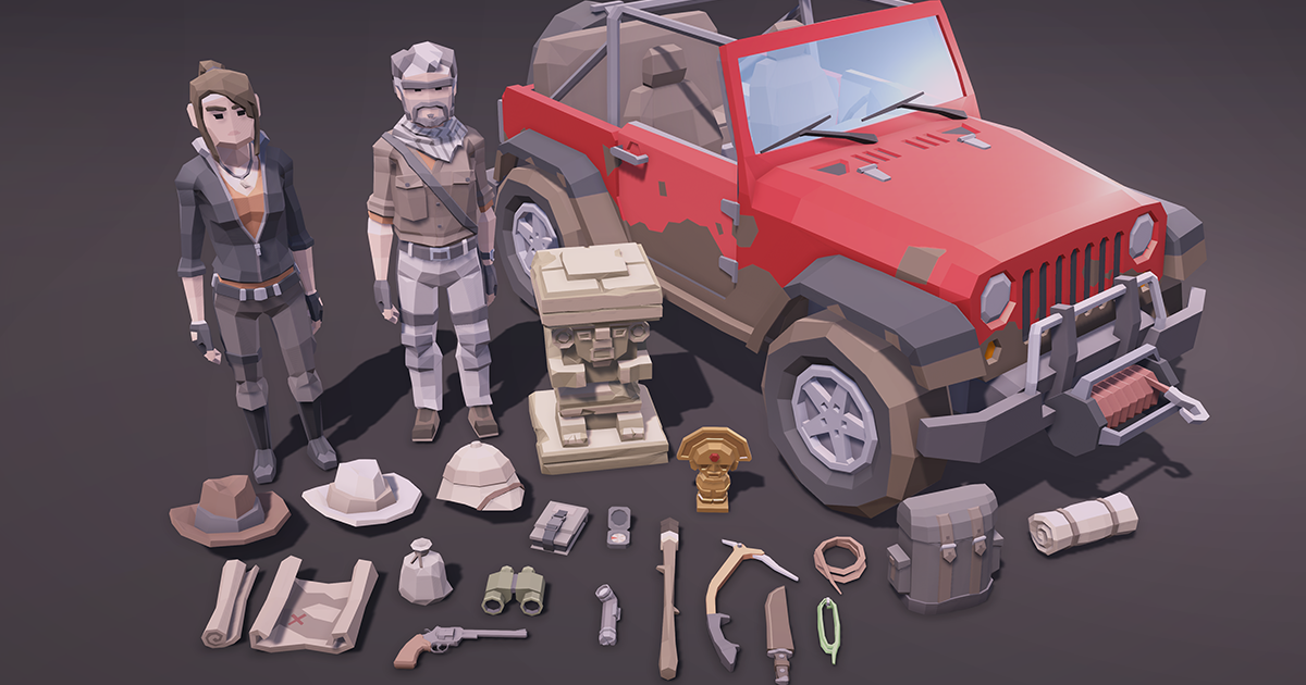 POLYGON Explorer - Low Poly 3D Art by Synty | Characters | Unity Asset ...