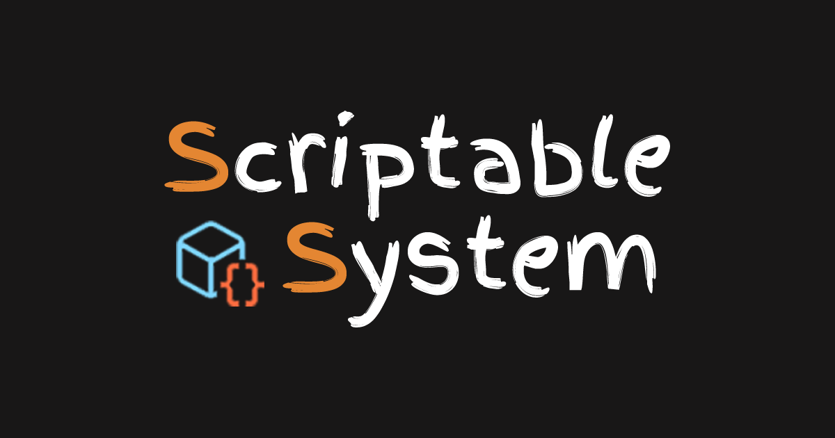 Scriptable System Utilities Tools Unity Asset Store