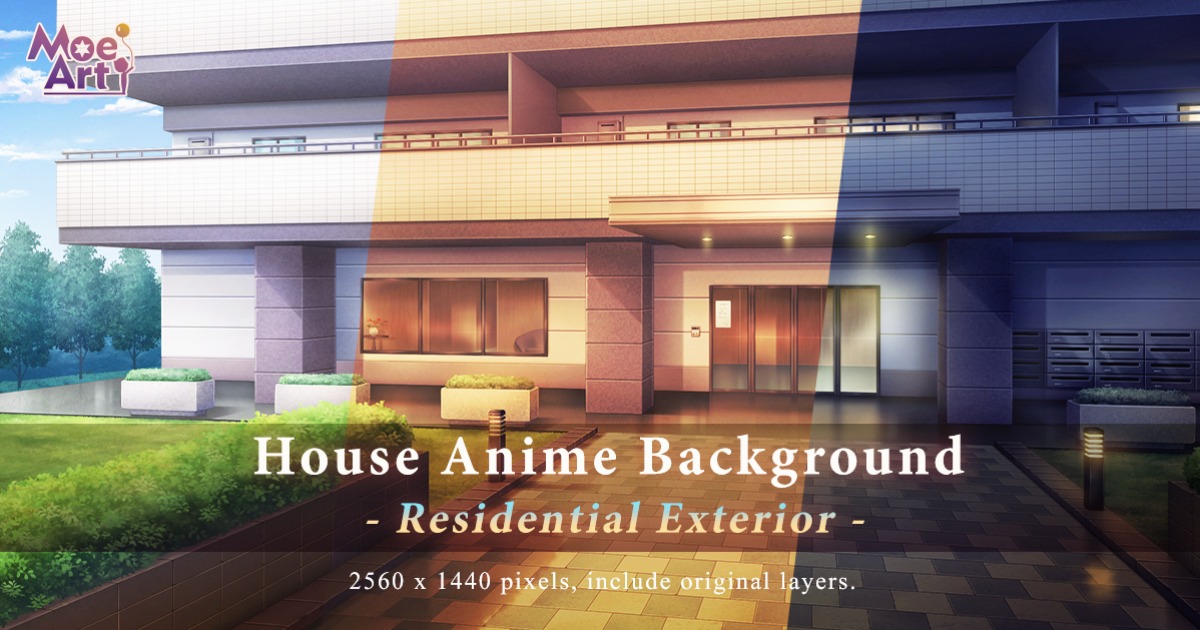 Moeart BG Vol.13 (Residential Exterior) | 2D Environments | Unity Asset ...