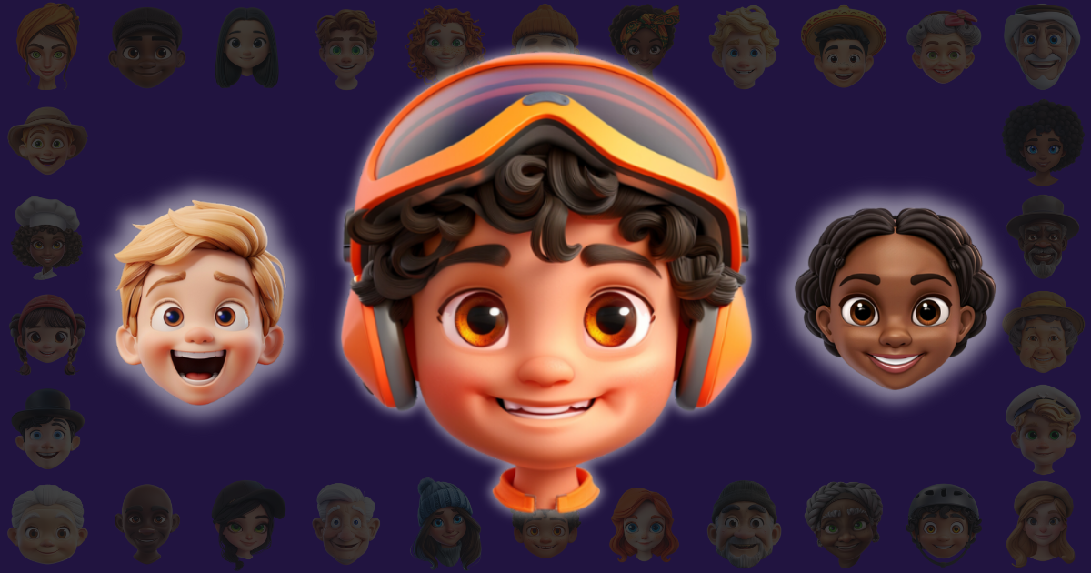 Avatar Heads - 319 PNG | 2D キャラクター | Unity Asset Store