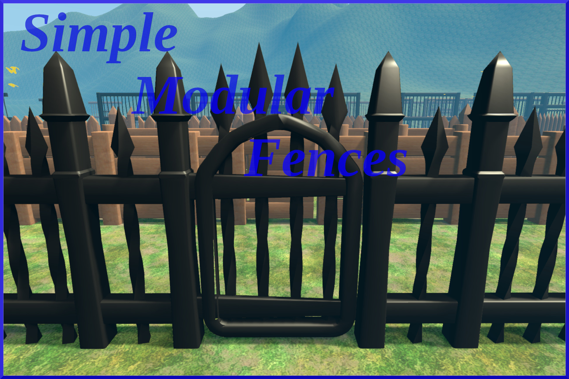 Simple Modular Fences | 3D Props | Unity Asset Store