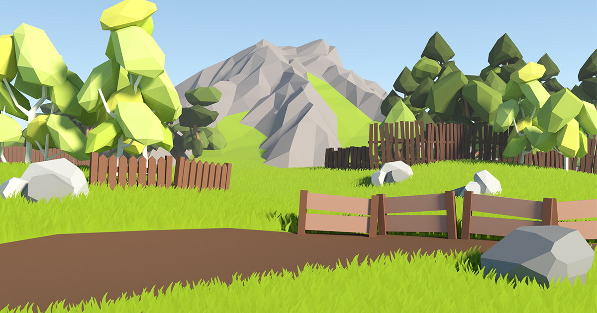 Low Poly Fence Pack | 3D Exterior | Unity Asset Store