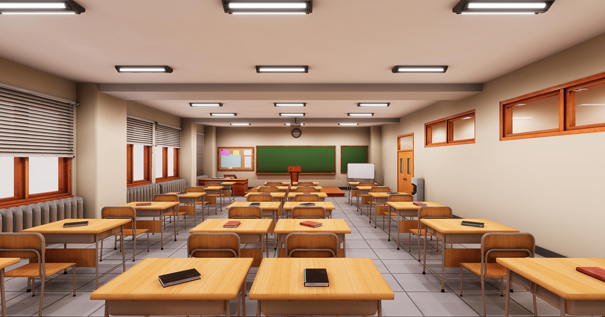 Modern School Classroom | 3D 环境 | Unity Asset Store