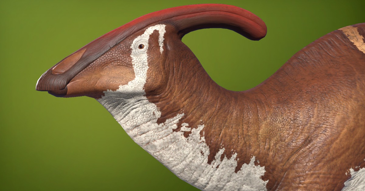 Parasaurolophus (walkeri, cyrtocristatus) dinosaur | Characters | Unity ...