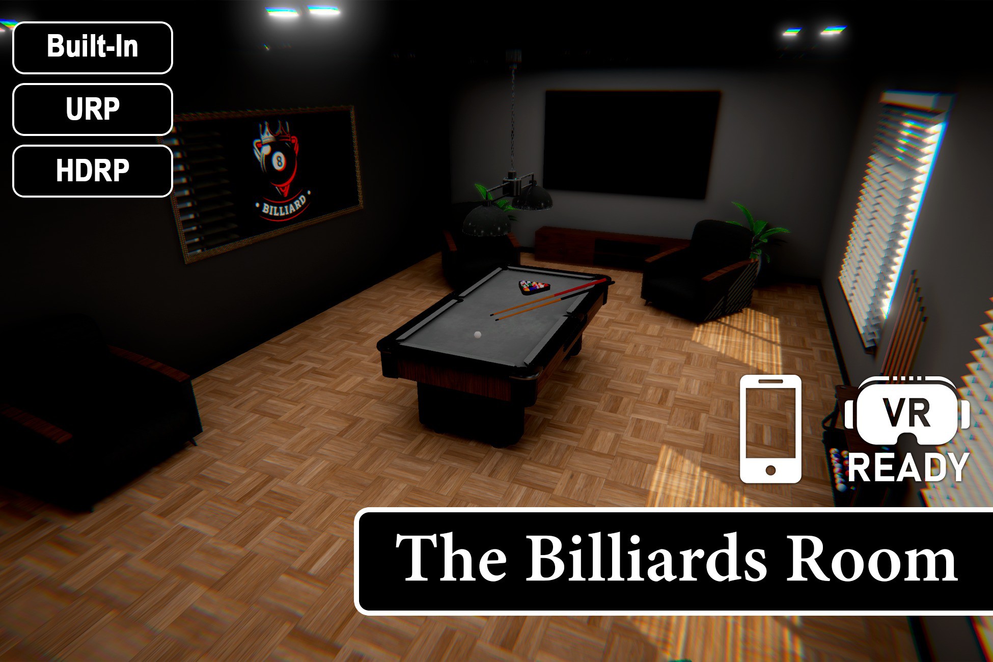 The Billiards Room | 3D Environments | Unity Asset Store