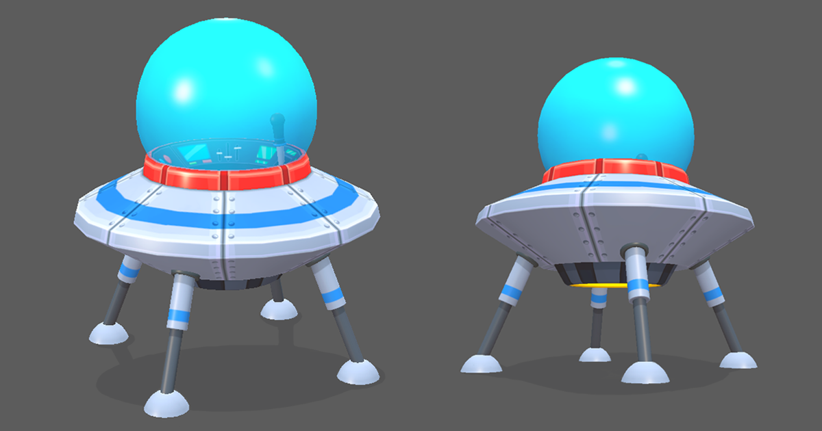 Spaceship Flying Saucer Animated | 3D Space | Unity Asset Store