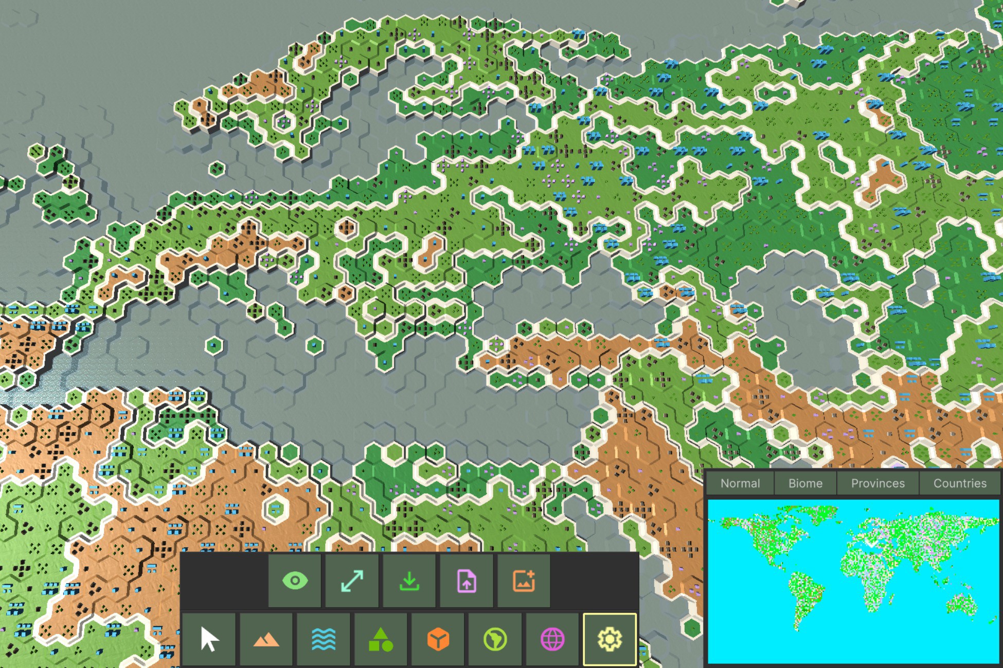 Hex Terrains Framework by freewebtime