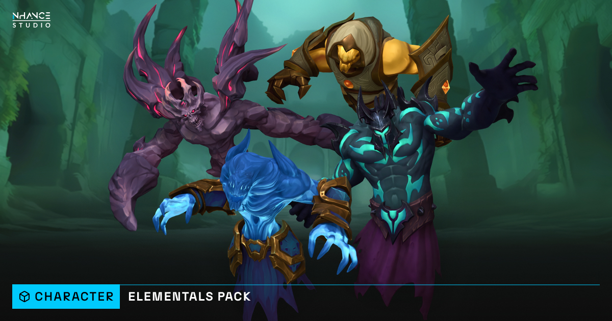 Stylized Fantasy Elementals Pack #2 | 3D Creatures | Unity Asset Store