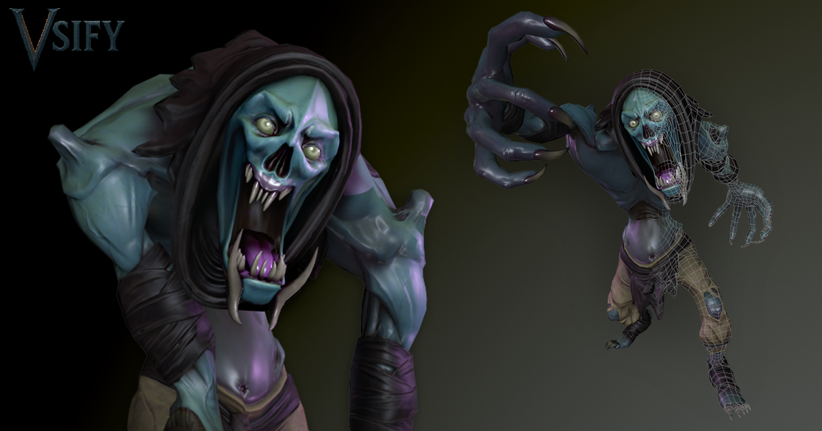 Zombie Creature – Stylized 4k PBR Animated Character (Humanoid / Game ...