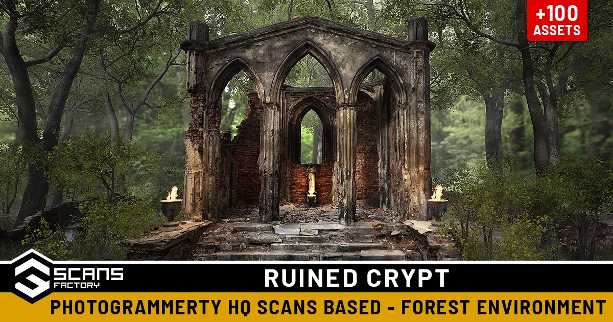 [HDRP] Ruined Crypt | 3D Fantasy | Unity Asset Store