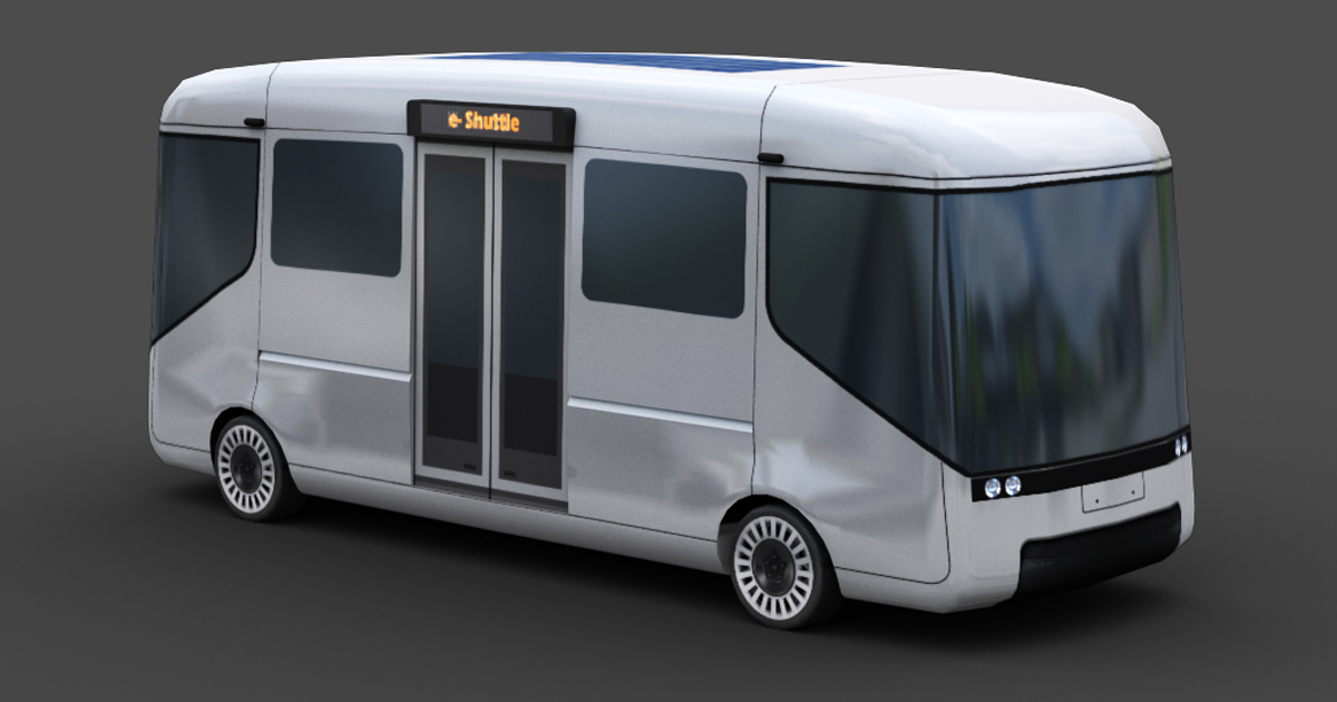 Electric bus lowpoly 10 | 3D Land | Unity Asset Store