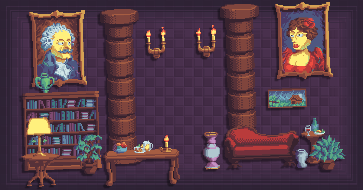 Super Pixel Props: Mansion Pack 1 | 2D Textures & Materials | Unity ...