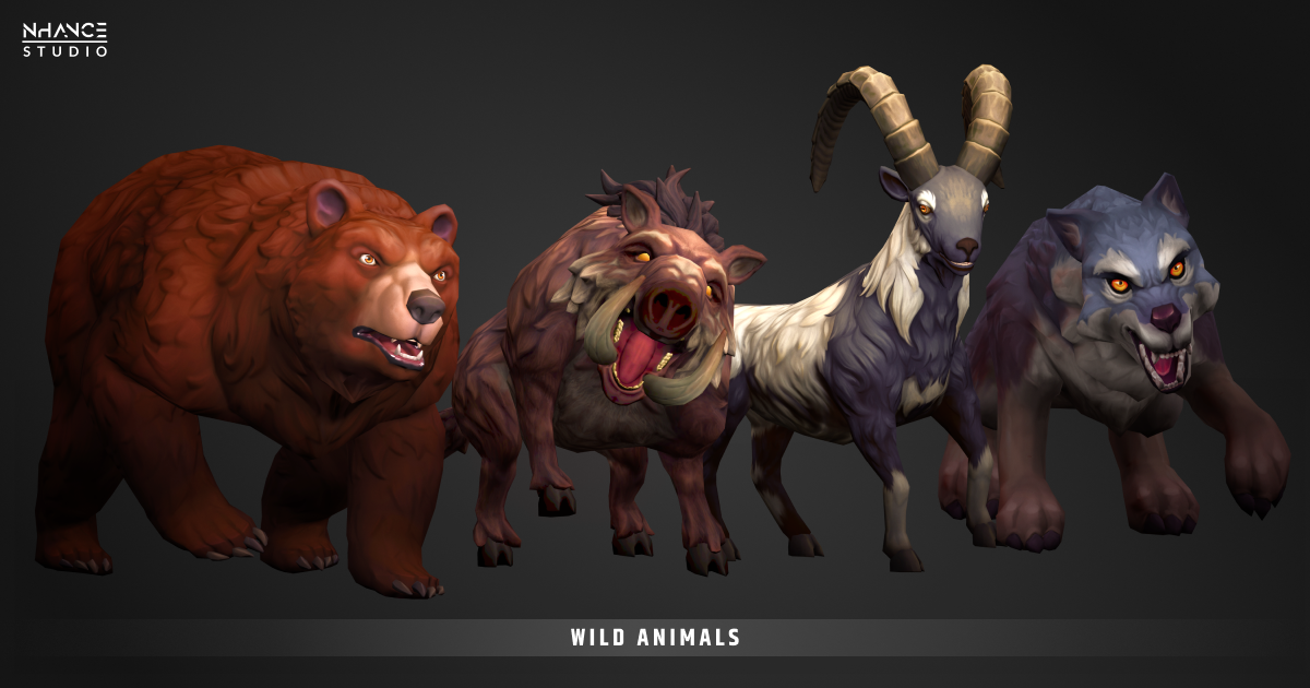Stylized Wild Animals Pack | 3D Animals | Unity Asset Store