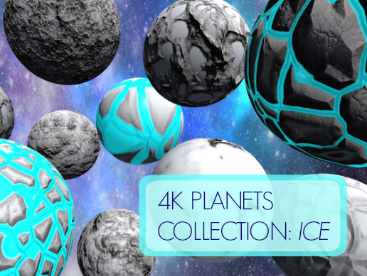 4K Planets Collection: Ice | 3D Sci-Fi | Unity Asset Store