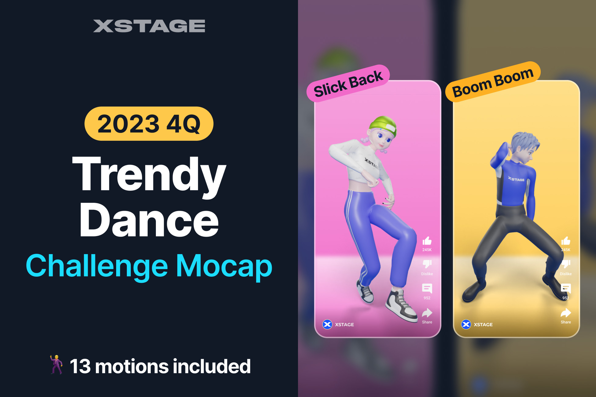Trendy Dance Challenge Mocap Pack [2023 4Q] | 3D Animations | Unity ...